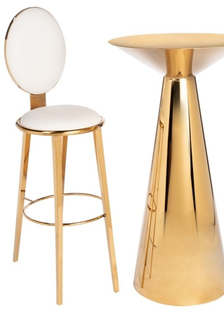 White Back Bar Stool – Event Rentals